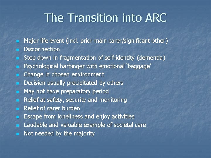 INDIVIDUAL TRANSITIONS Moving Forward Together New Zealand Council