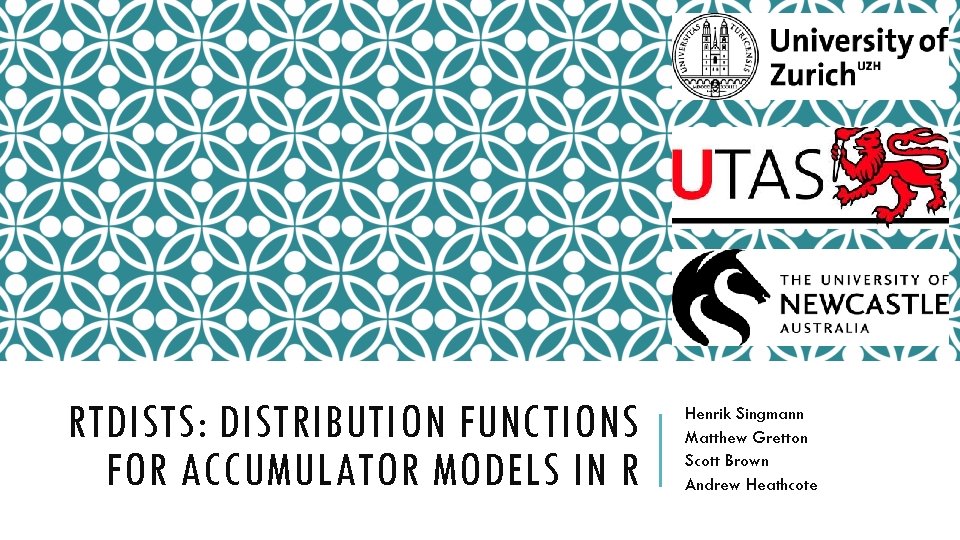 RTDISTS DISTRIBUTION FUNCTIONS FOR ACCUMULATOR MODELS IN R