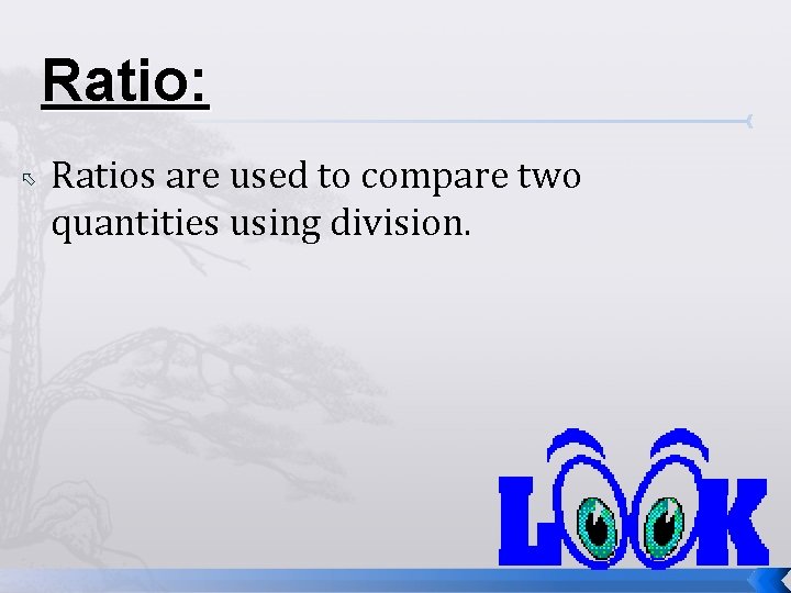 Ratios Standard NS 1 2 Interpret and use