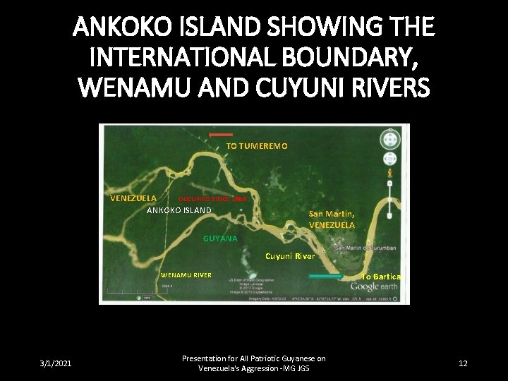 VENEZUELAS AGGRESSION TOWARDS GUYANA Presentation for All Patriotic