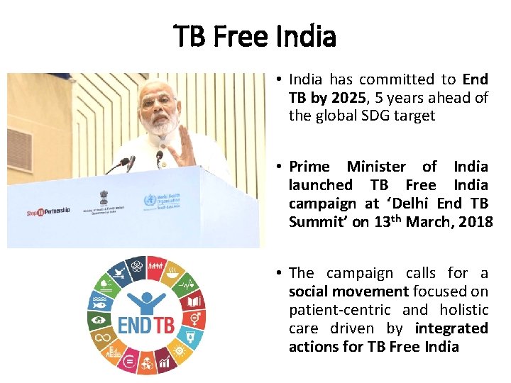 Revised National Tuberculosis Control Programme Overview Key Priorities