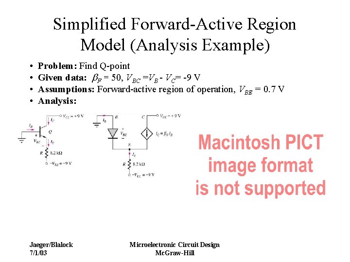 Chapter 5 Bipolar Junction Transistors JaegerBlalock 7103 Microelectronic