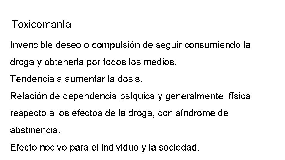 Toxicologa forense Sumario Generalidades de Toxicologa forense Definicin