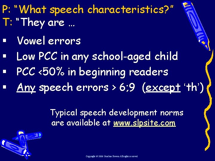 Childrens Speech Sound Disorders Screening for Teachers Caroline