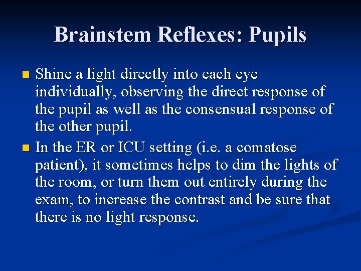 Online Module Brain Death Brain Death is irreversible