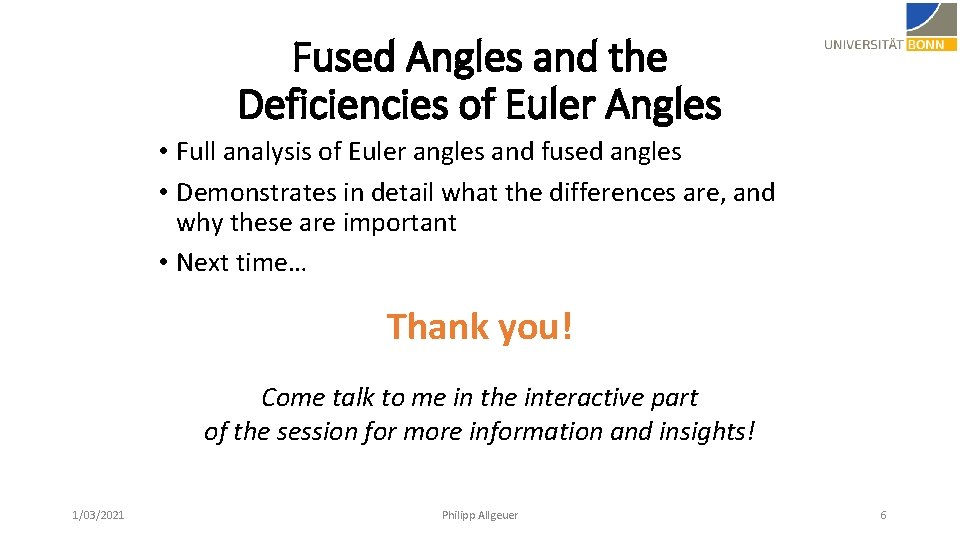Fused Angles and the Deficiencies of Euler Angles