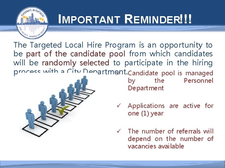 CITY OF LOS ANGELES TARGETED LOCAL HIRE PROGRAM
