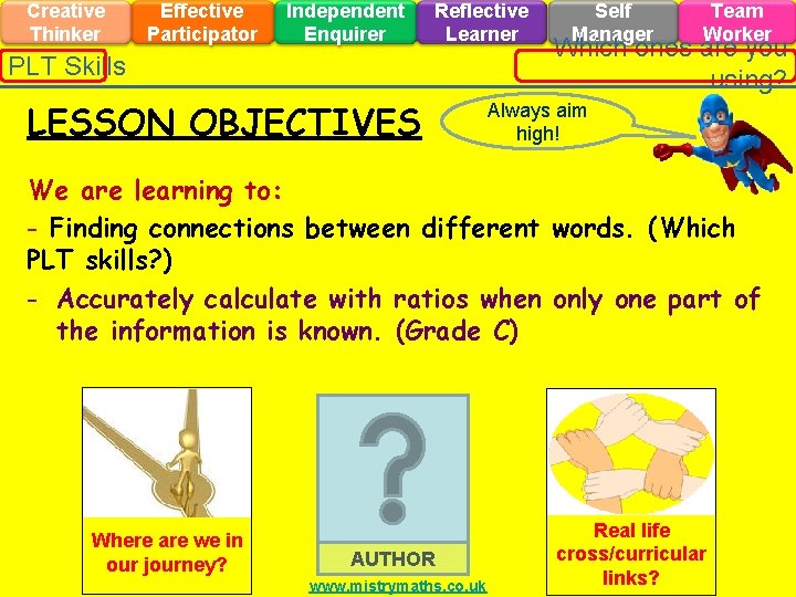 Creative Thinker Effective Participator Independent Enquirer Reflective ...