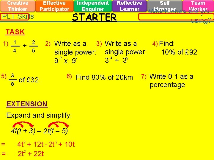 Creative Thinker Effective Participator Independent Enquirer Reflective ...