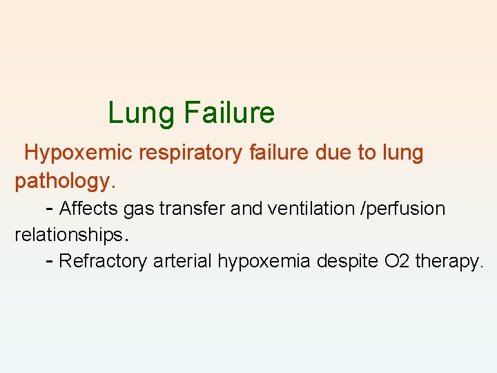 RESPIRATORY FAILURE Nathir Obeidat University of Jordan Definitions