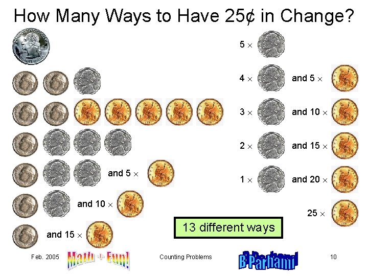 Counting Problems A Lesson in the Math Fun