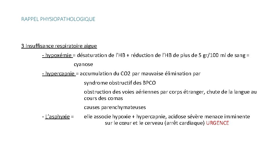 Dyspne aigue et insuffisance respiratoire aigue grave Pr