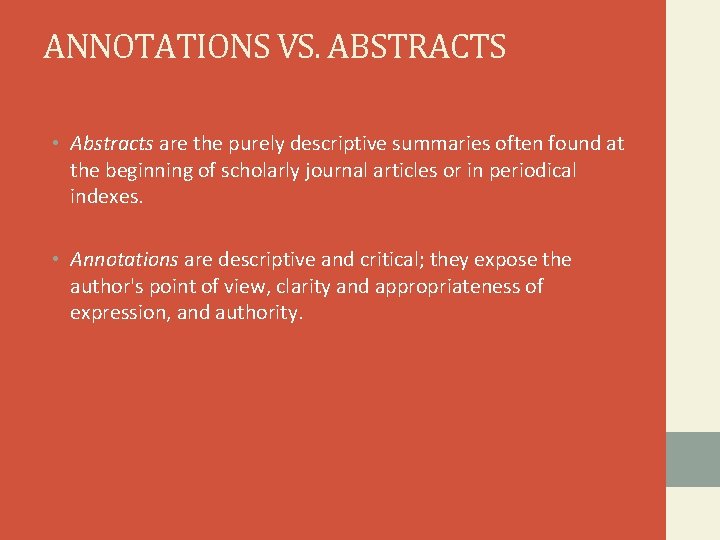 How to Prepare an Annotated Bibliography WHAT IS