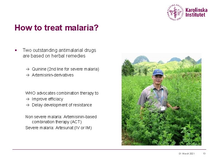 Malaria Infectious Diseases A challenge to global health