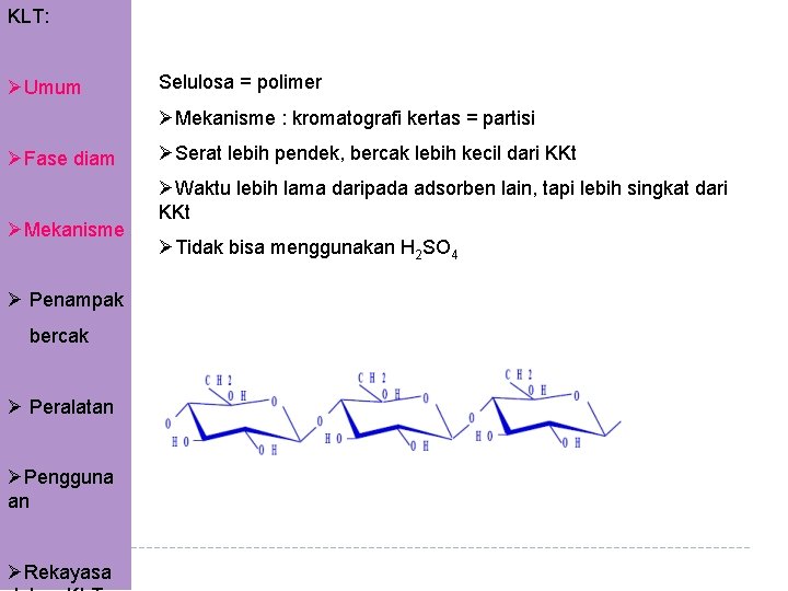 KLT Umum Fase diam Mekanisme Istilah Kromatografi Lapis