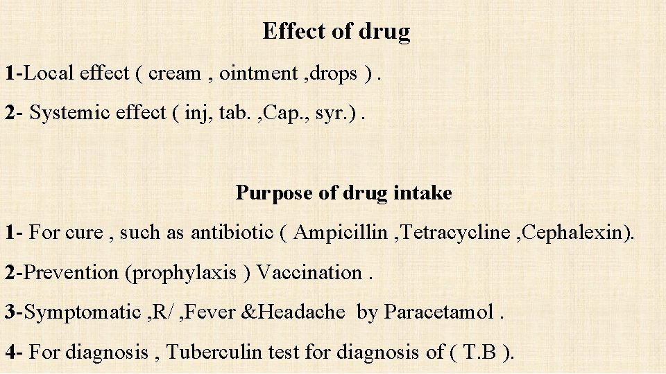 Drug administration Define of drug A drug is