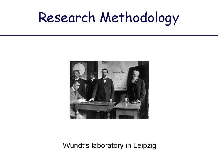 Research Methodology Wundts laboratory in Leipzig Overview What