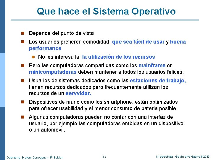 Capitulo 1 Introduccin Operating System Concepts 9 th