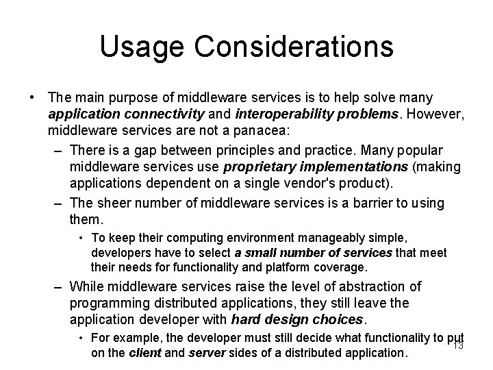 Introduction to Middleware 1 Outline What is middleware
