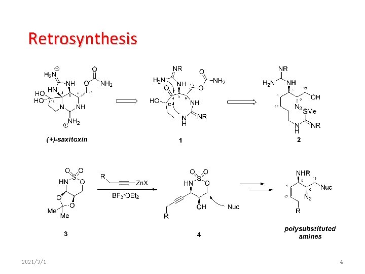 Synthesis of Saxitoxin Fleming J J Du Bois