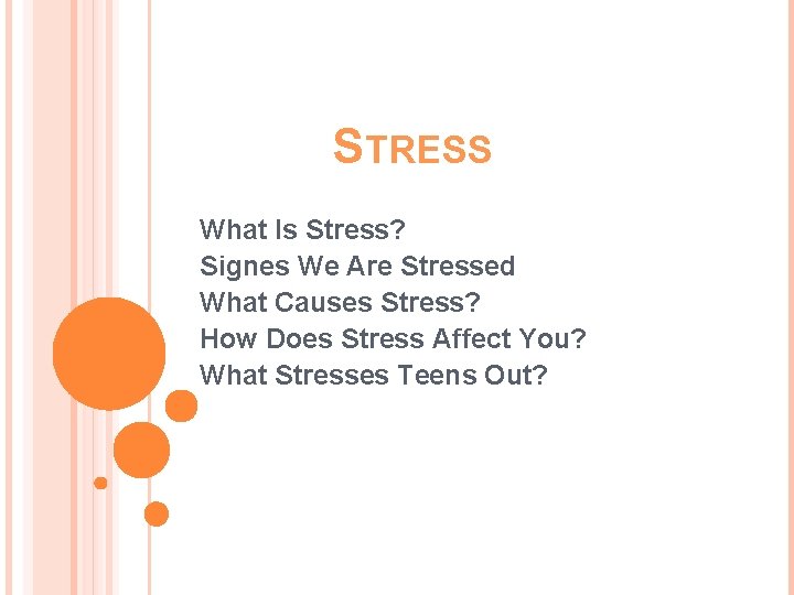 STRESS What Is Stress Signes We Are Stressed