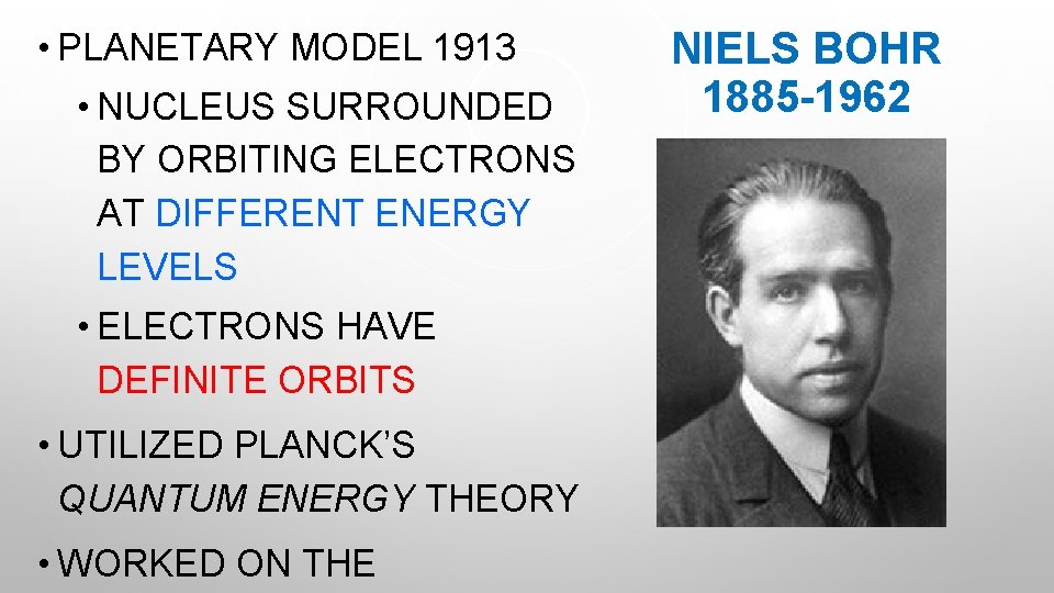 BASIC ATOMIC THEORY UNIT 2 CHAPTER 3 ELECTRONS
