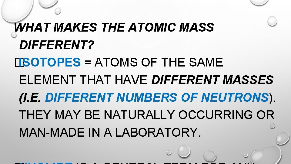 BASIC ATOMIC THEORY UNIT 2 CHAPTER 3 ELECTRONS