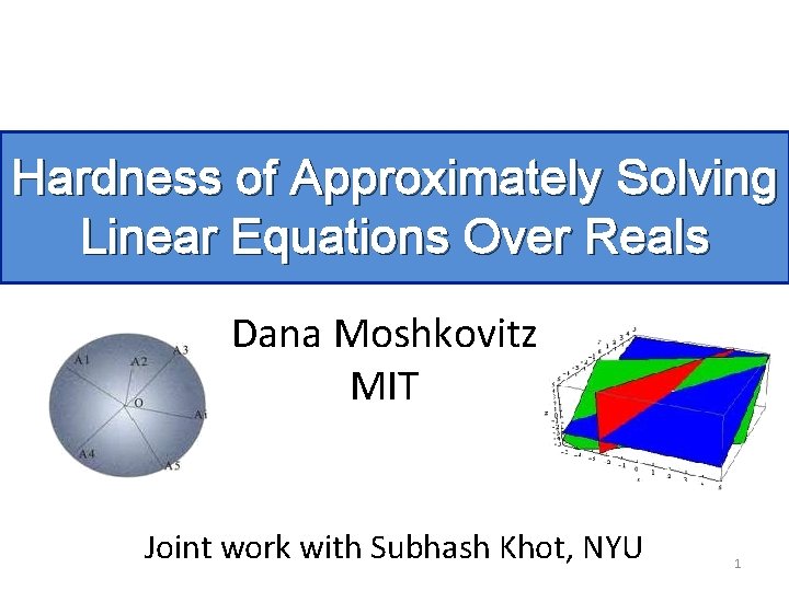 Hardness of Approximately Solving Linear Equations Over Reals