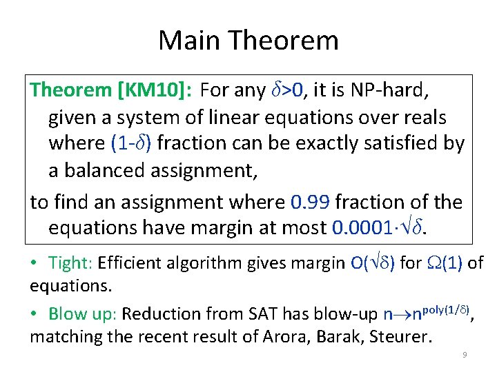 Hardness of Approximately Solving Linear Equations Over Reals
