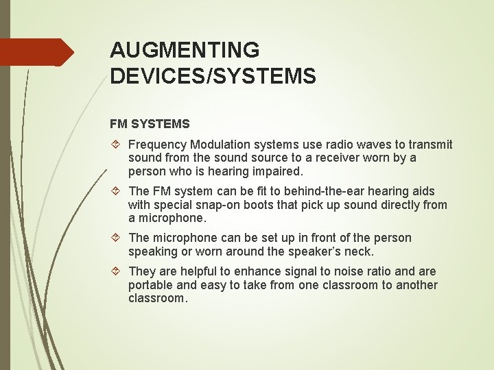INTRODUCTION TO AUDIOLOGY SPHS 1100 WEEK 7 POWER