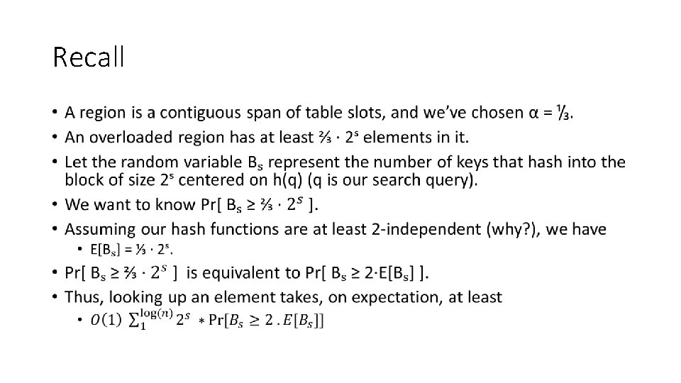 Diving Deeper into Chaining and Linear Probing COMP