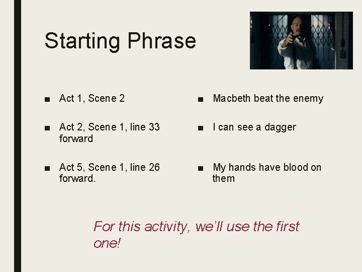 Construct your own Shakespearean speech the Macbeth version
