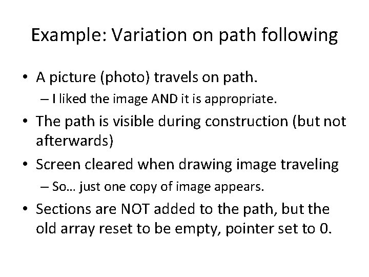 Computer Science I More class examples Paths Jigsaw