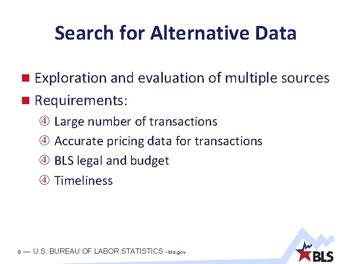 Implementing an Alternative Data Source to Estimate Producer