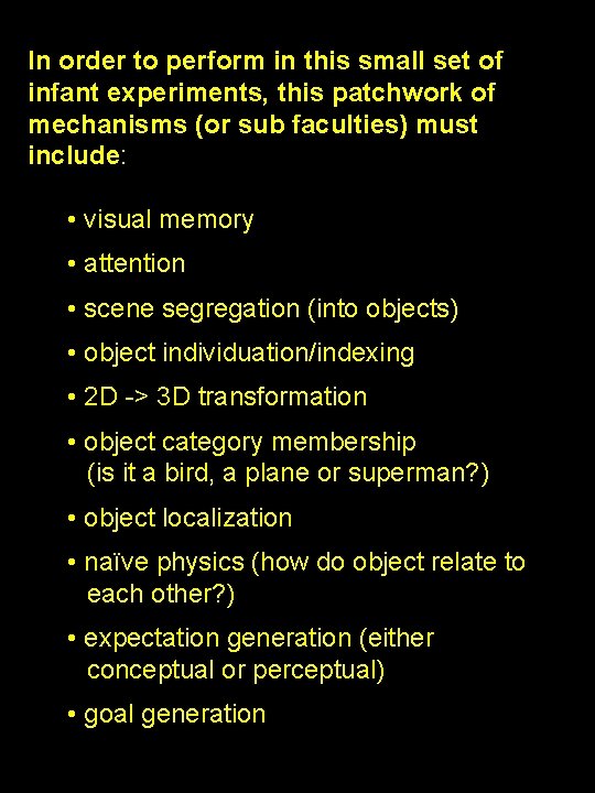 Object Comprehension Its more than it looks Bob