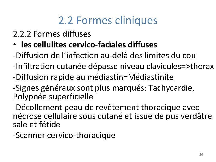 LES CELLULITES CERVICO FACIALES Dr BOURAIMA Fatiou A