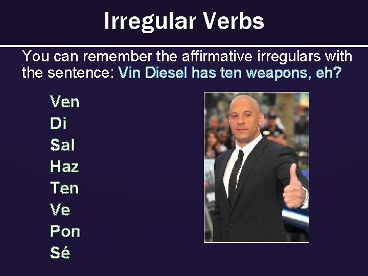 Unidad 5 Mandatos afirmativos de t Affirmative t