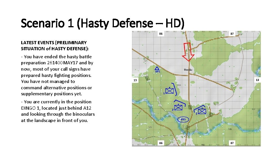 Situational Judgement Test for measuring military tactical decision
