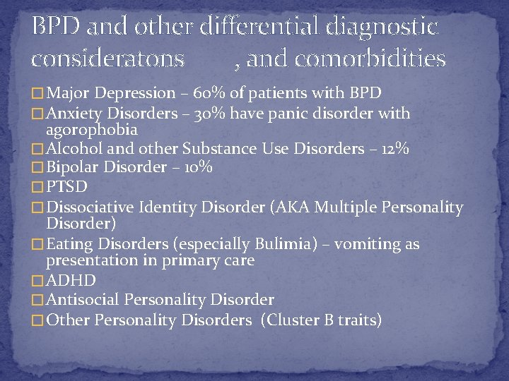 Treating the Difficult Patient Borderline Personality Disorder Curley