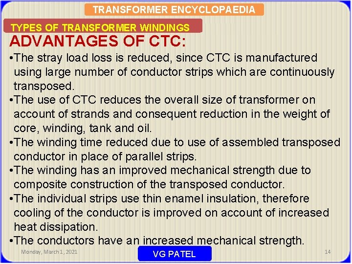 Types of Transformer Oil Windings PRESENTED BY PROF