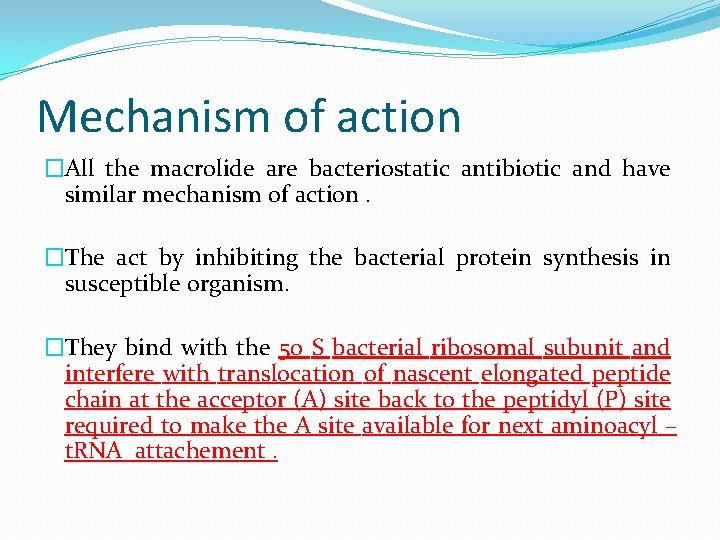 Macrolid Antibiotics Dr Rashmi Rekha Kumari Asstt Prof