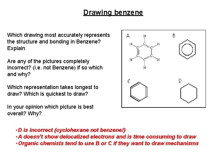 The story of benzene Write the electron configuration