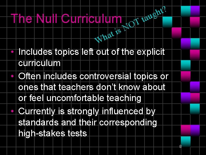 Curriculum in an Era of Standards and Accountability