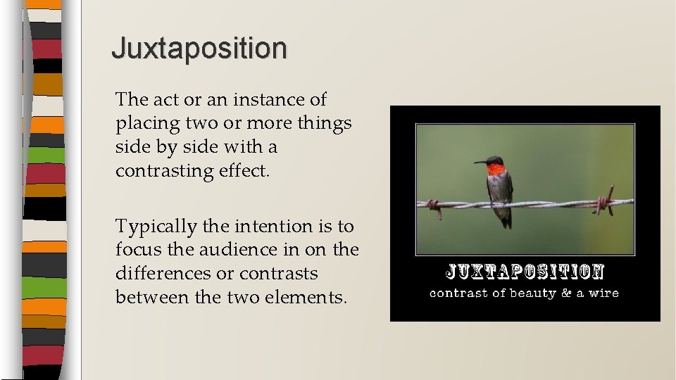 Us and Them Literary Device Focus for Analysis