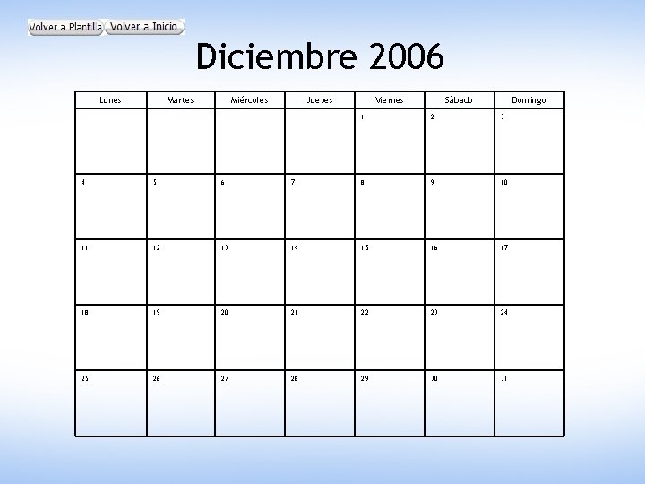 Calendario mensual de 2006 Puede imprimir esta plantilla
