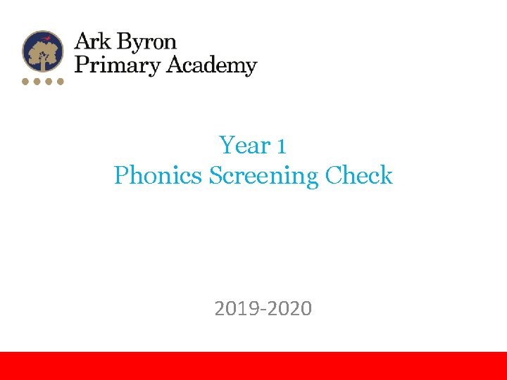Year 1 Phonics Screening Check 2019 2020 Why