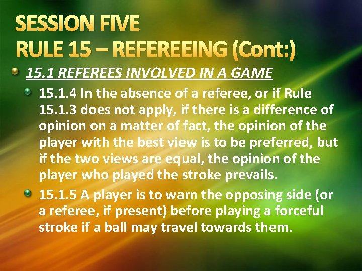 GOLF CROQUET RULES COURSE th WCF 5 EDITION