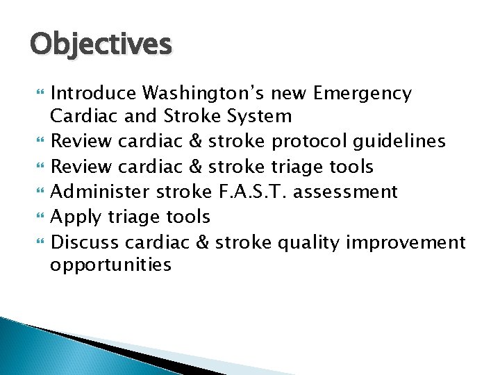 The Role of EMS in Emergency Cardiac Stroke