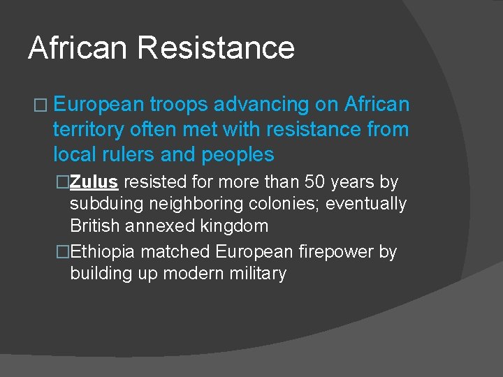 Todays LEQ Why didnt Africas abundance of natural