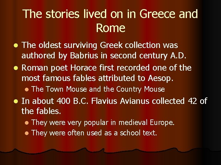 Aesop and His Fables The Cultural Legacy of